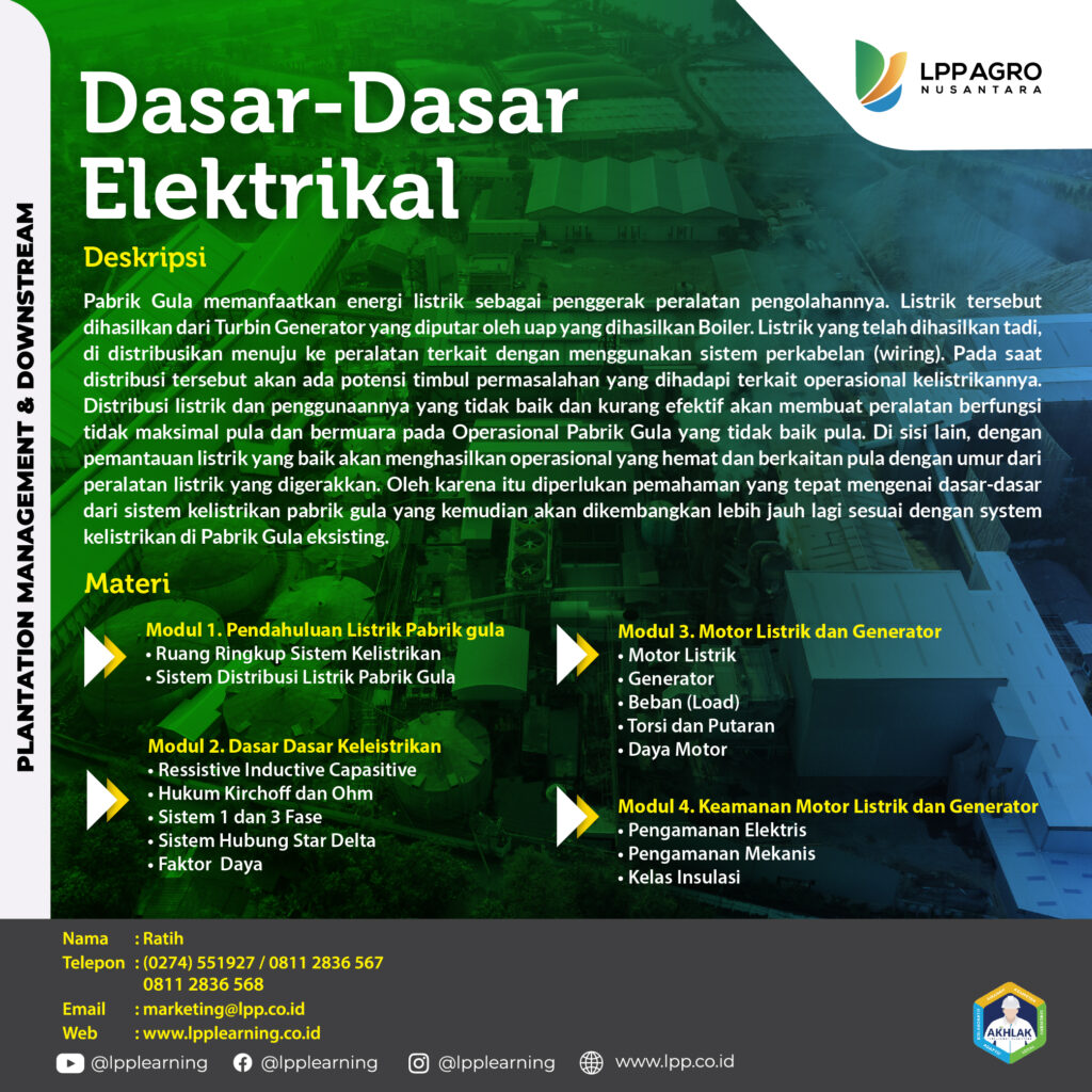 Dasar-dasar Elektrikal - LPP Agro Nusantara